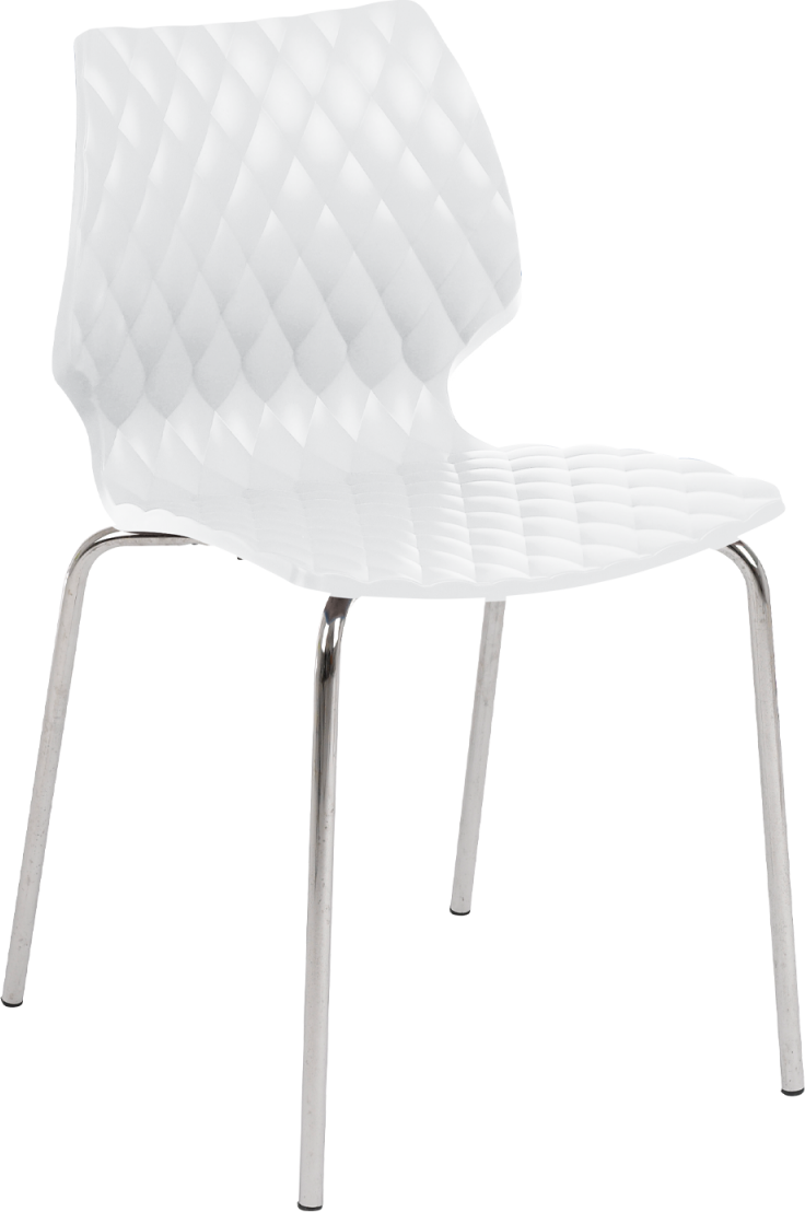 Honeycomb Chair Chrome Legs - Chairs - Dzine Furnishing Solutions Ltd