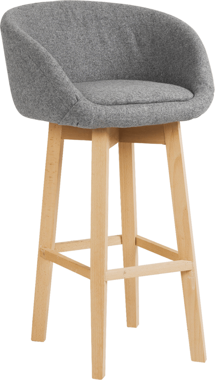 Windsor Stool Wooden Legs Wool Seat - Stools - Dzine Furnishing ...