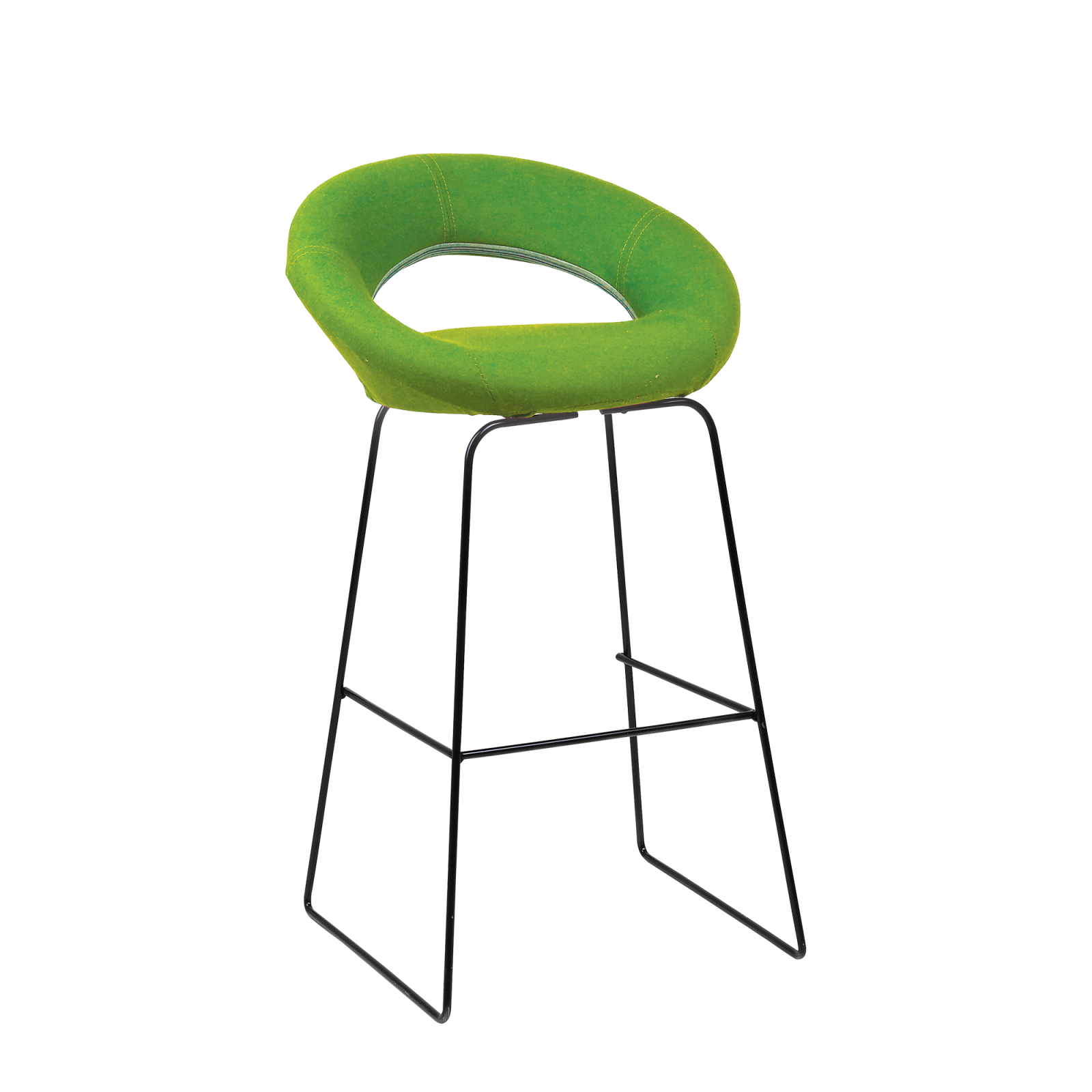 Polo Stool Black Skid Legs - Stools - Dzine Furnishing Solutions Ltd