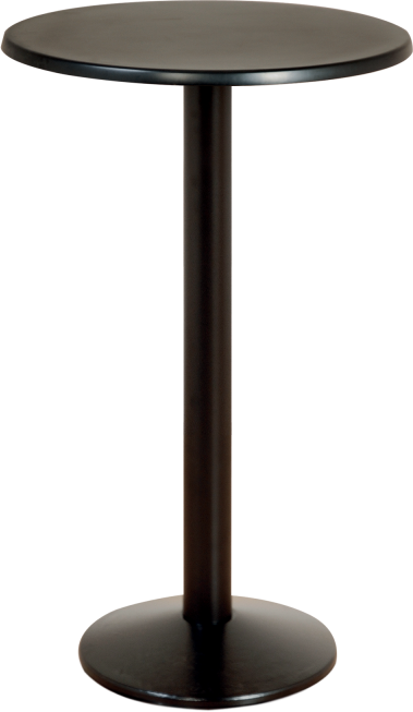 Milan Black Base Bar Table Wooden Top - Bar Tables - Dzine Furnishing ...