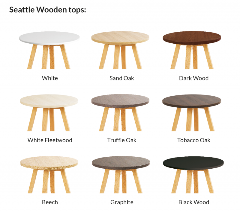 Seattle Bar Table Premium Wooden Top - Bar Tables - Dzine Furnishing ...