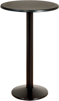 Milan Black Base Bar Table Premium Wooden Top - Bar Tables - Dzine ...